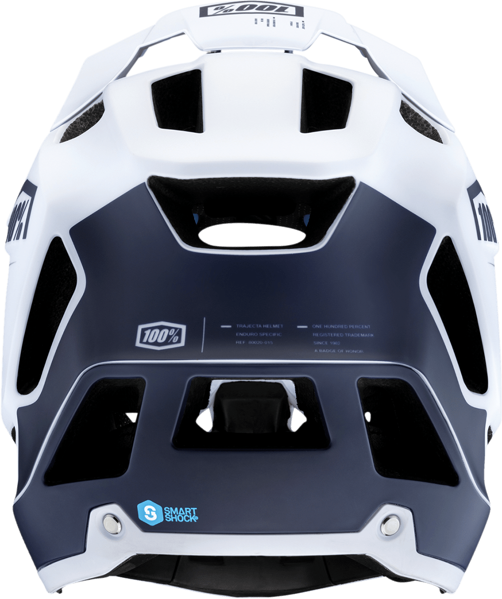 100% Trajecta Helmet - Fidlock - Black/White - Medium 80003-00006 ...