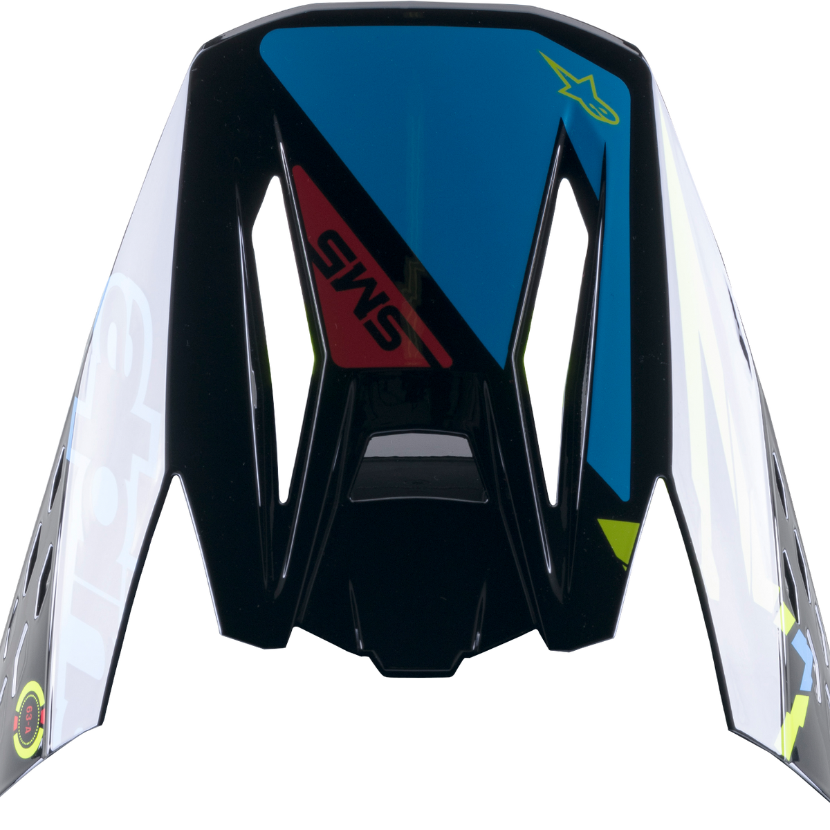 SM5 Visor - Action - Black/Blue/Yellow – Electrek Moto