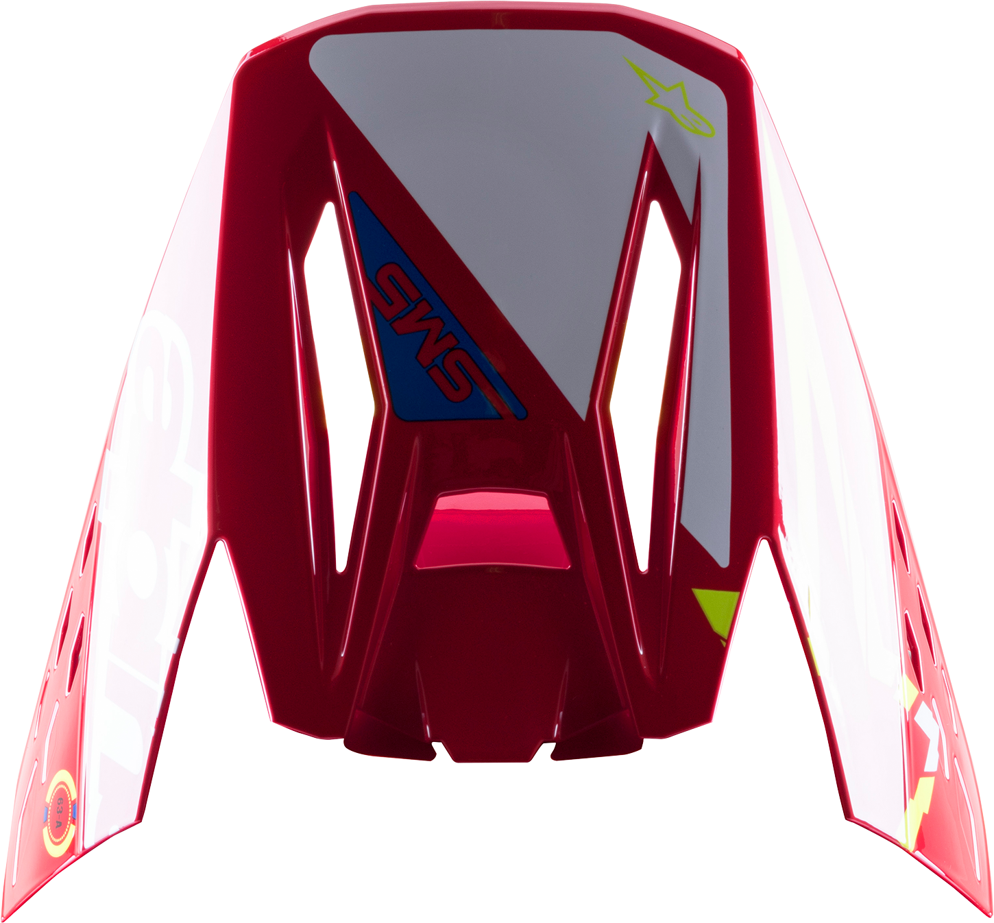 SM5 Visor - Action - Red/White/Yellow – Electrek Moto