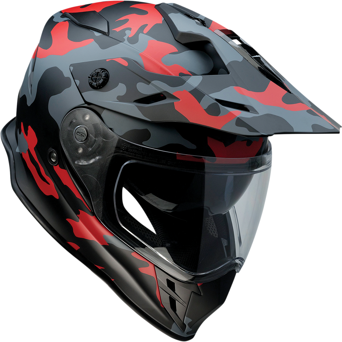 Z1R Range Helmet - Camo - Red - Large 0140-0096 – Electrek Moto