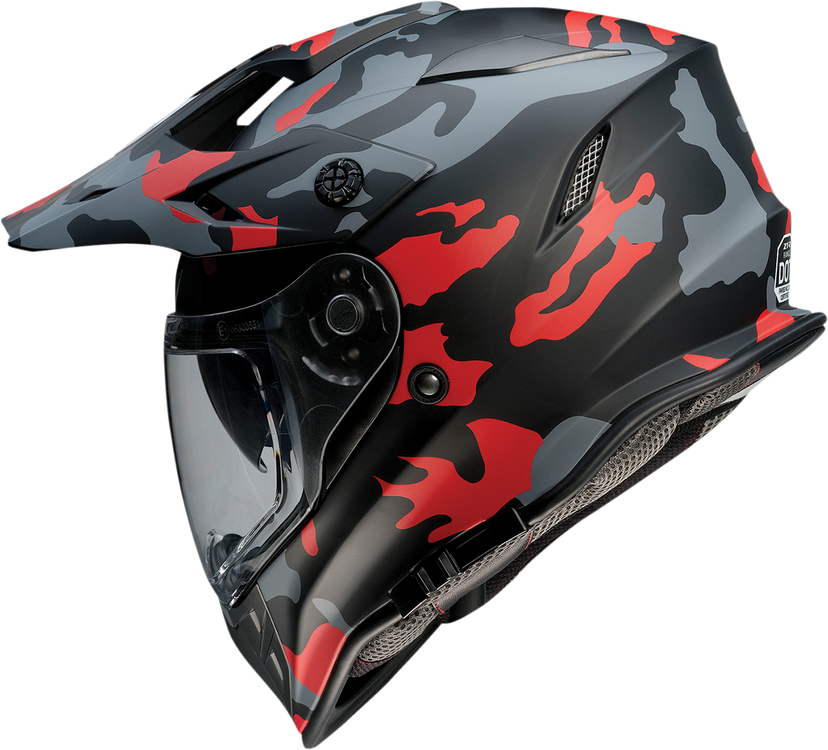 Z1R Range Helmet - Camo - Red - Small 0140-0094 – Electrek Moto