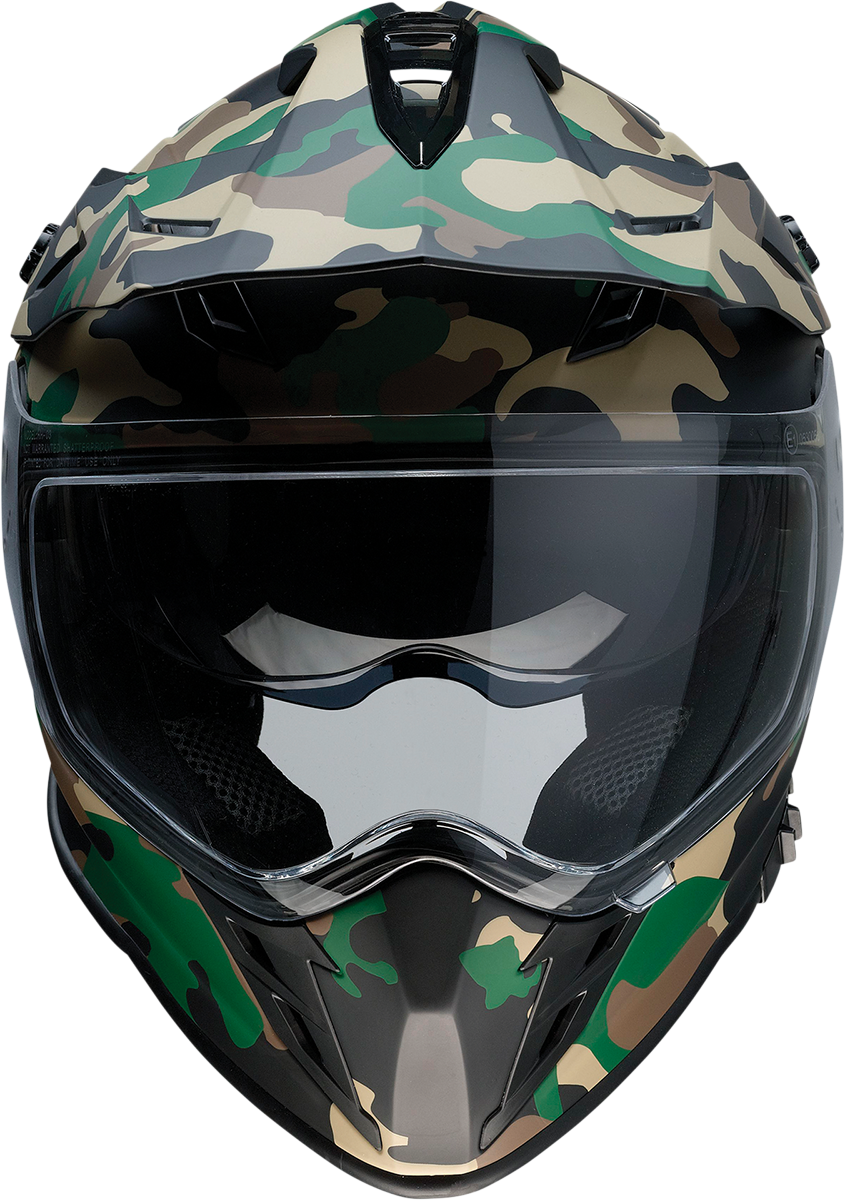Z1R Range Helmet - Camo - Woodland - Large 0140-0084 – Electrek Moto