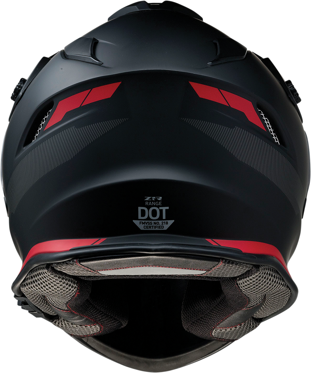 Z1R Range Helmet - Uptake - Black/Red - Large 0140-0016 – Electrek Moto