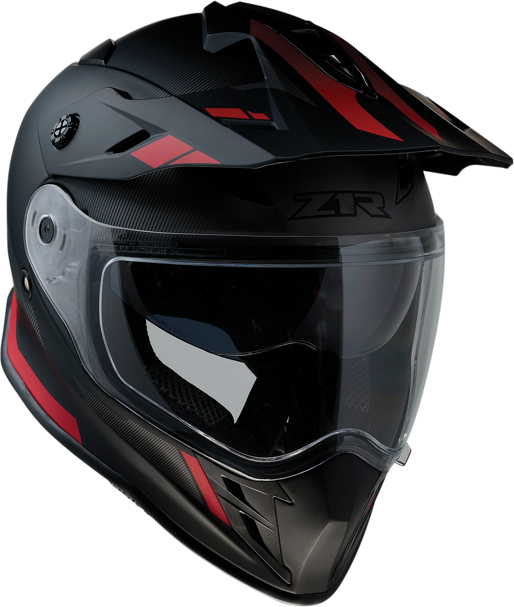 Z1R Range Helmet - Uptake - Black/Red - Small 0140-0014 – Electrek Moto