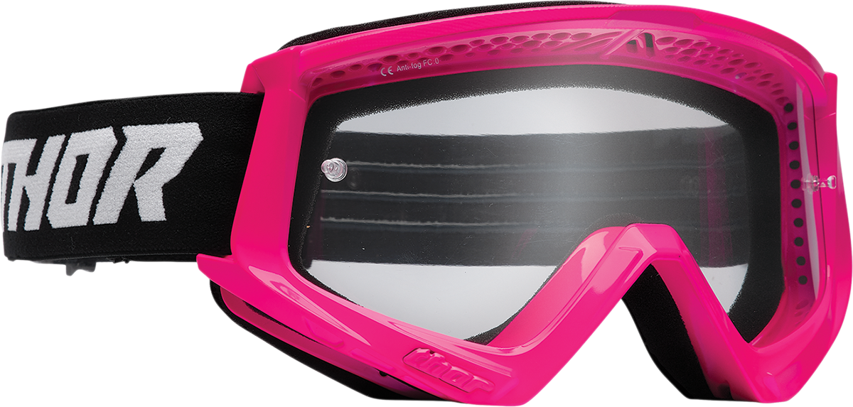 THOR Combat Goggles - Racer - Flo Pink/Black 2601-2707 – Electrek Moto