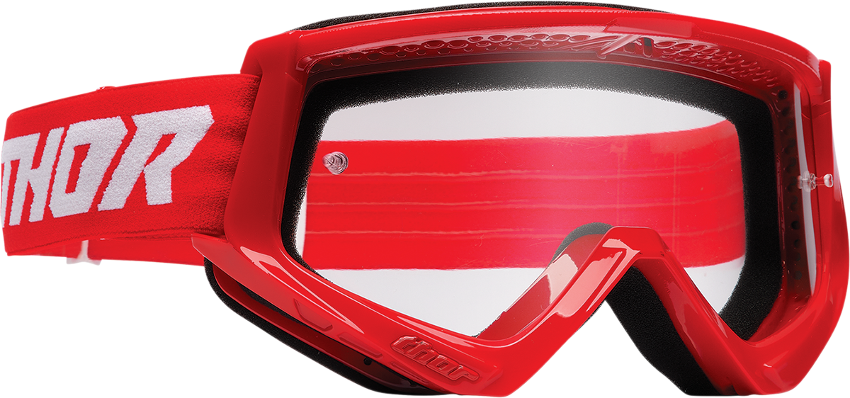 THOR Combat Goggles - Racer - Red/White 2601-2709 – Electrek Moto
