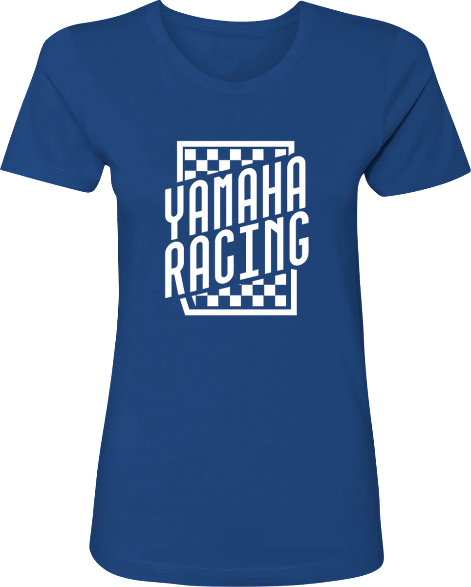 YAMAHA APPAREL Women's Yamaha Racing Check T-Shirt - Blue - XL NP21S-L ...