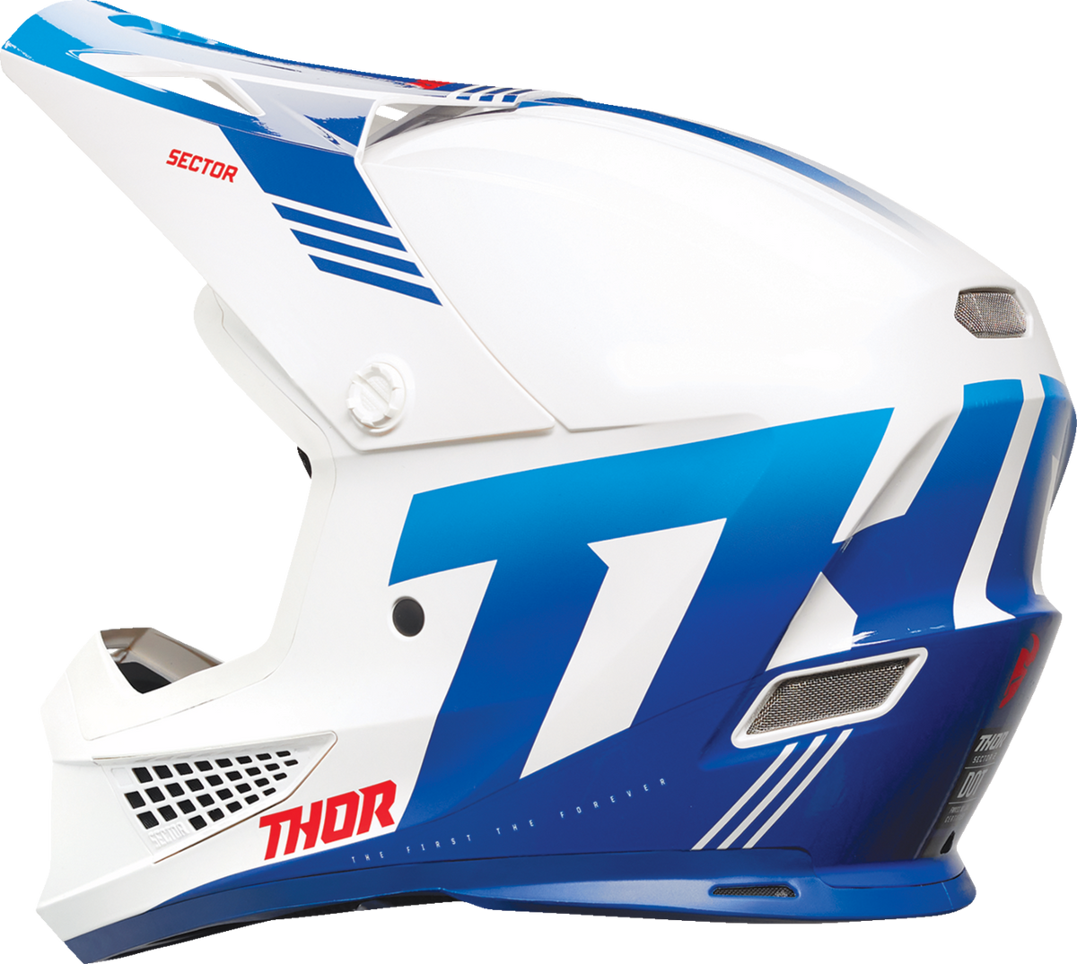 THOR Sector 2 Helmet - Carve - White/Blue - XL 0110-8133 – Electrek Moto