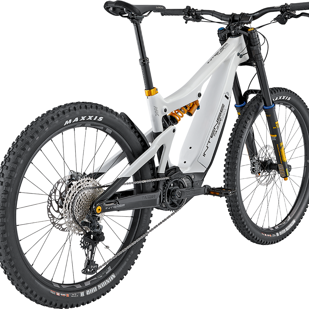 Tazer MX Carbon Ebike - Pro Build - White - S/M – Electrek Moto