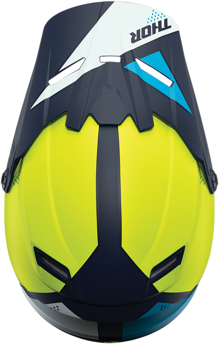 THOR Youth Sector Visor - Blade - Navy/Acid 0132-1325 – Electrek Moto